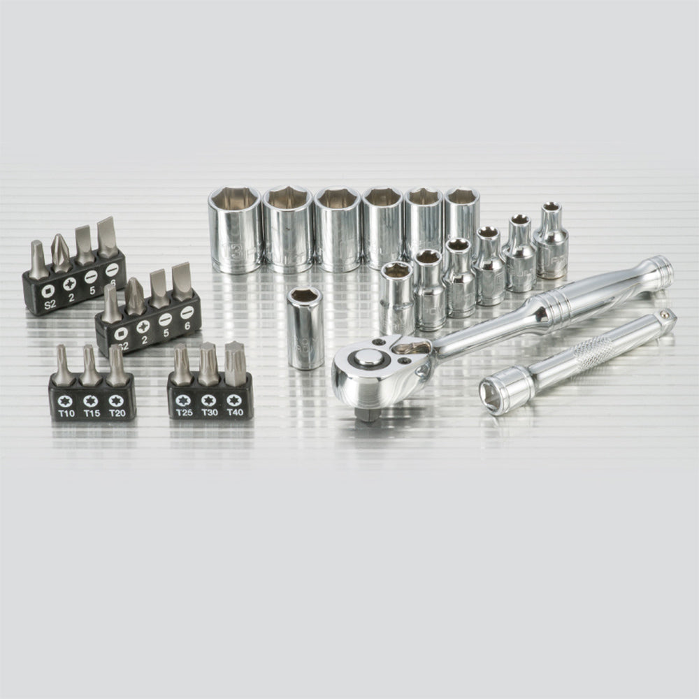 OnlineTools | Powerbuilt 1/4" Dr 30pc Metric Socket Set